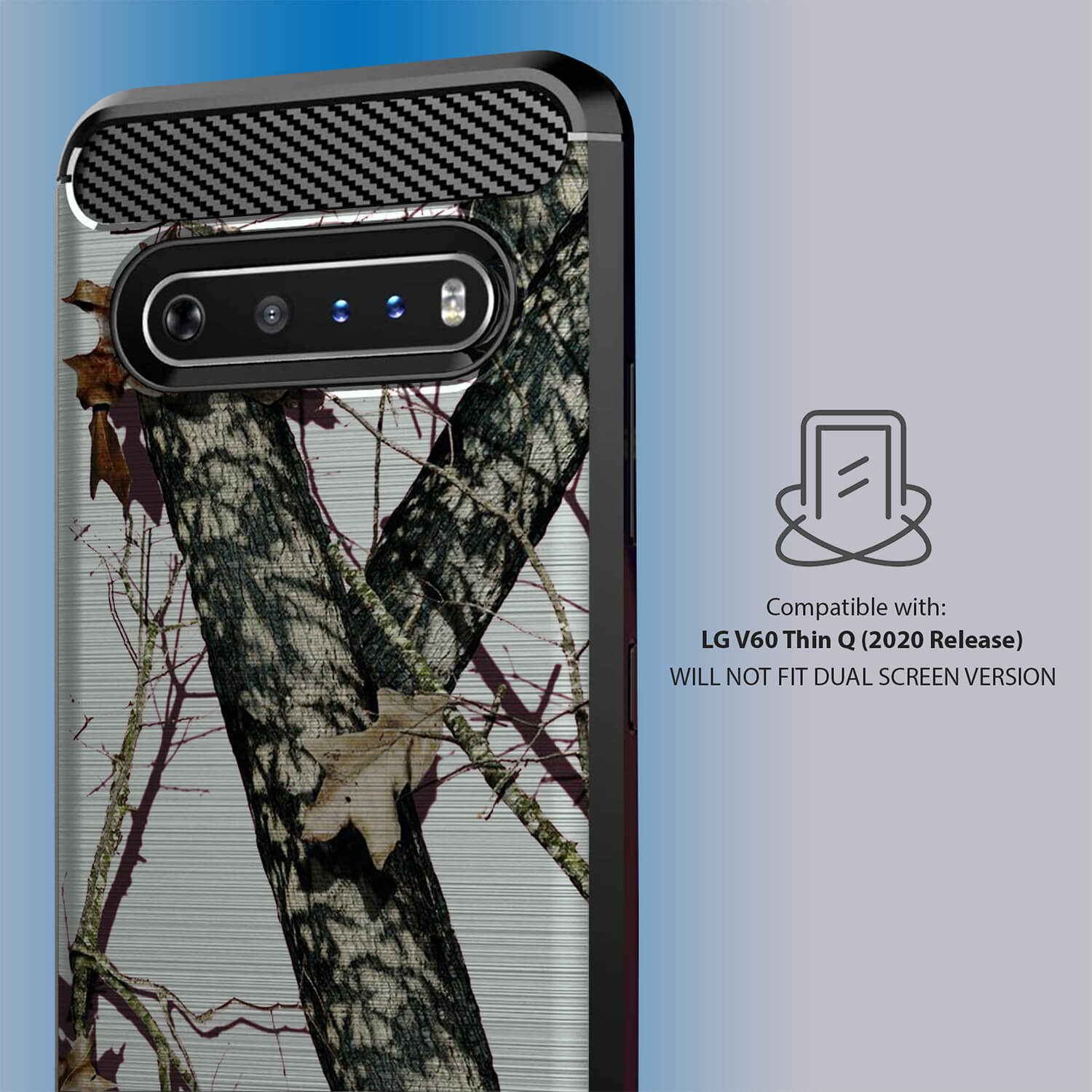 Case For [LG V60/ LG V60 ThinQ][Flex TPU Fiber SET13] Slim Flexible ...