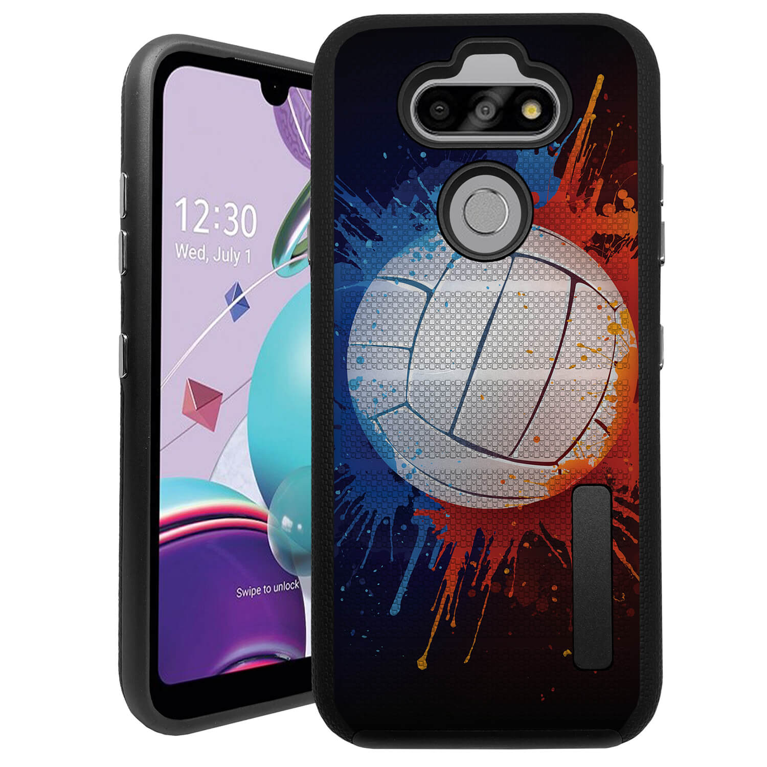 For [LG Tribute Monarch /Risio 4][GRIP TACTICAL SET6] Hybrid Case Dual ...