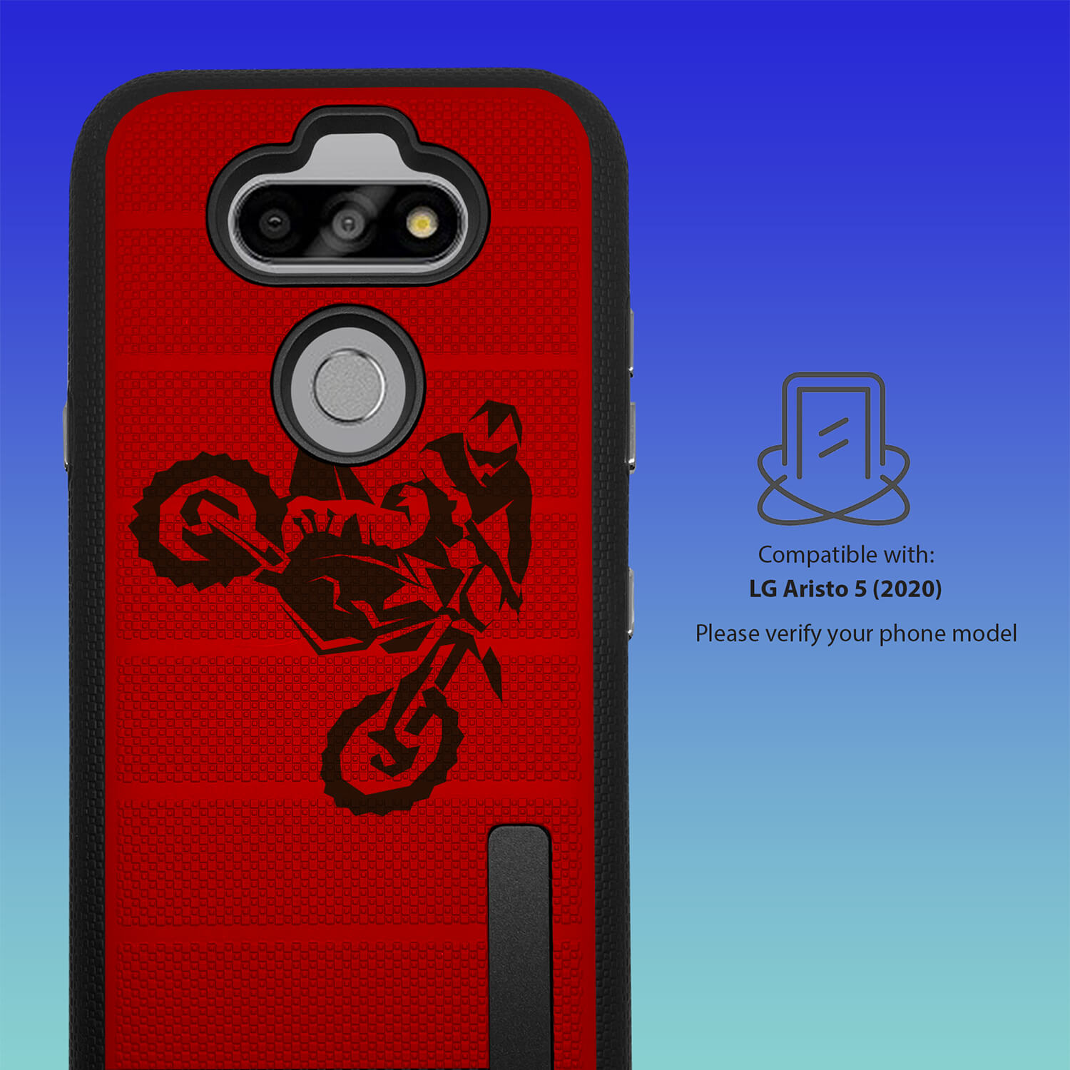 For [LG Tribute Monarch /Risio 4][GRIP TACTICAL SET6] Hybrid Case Dual ...