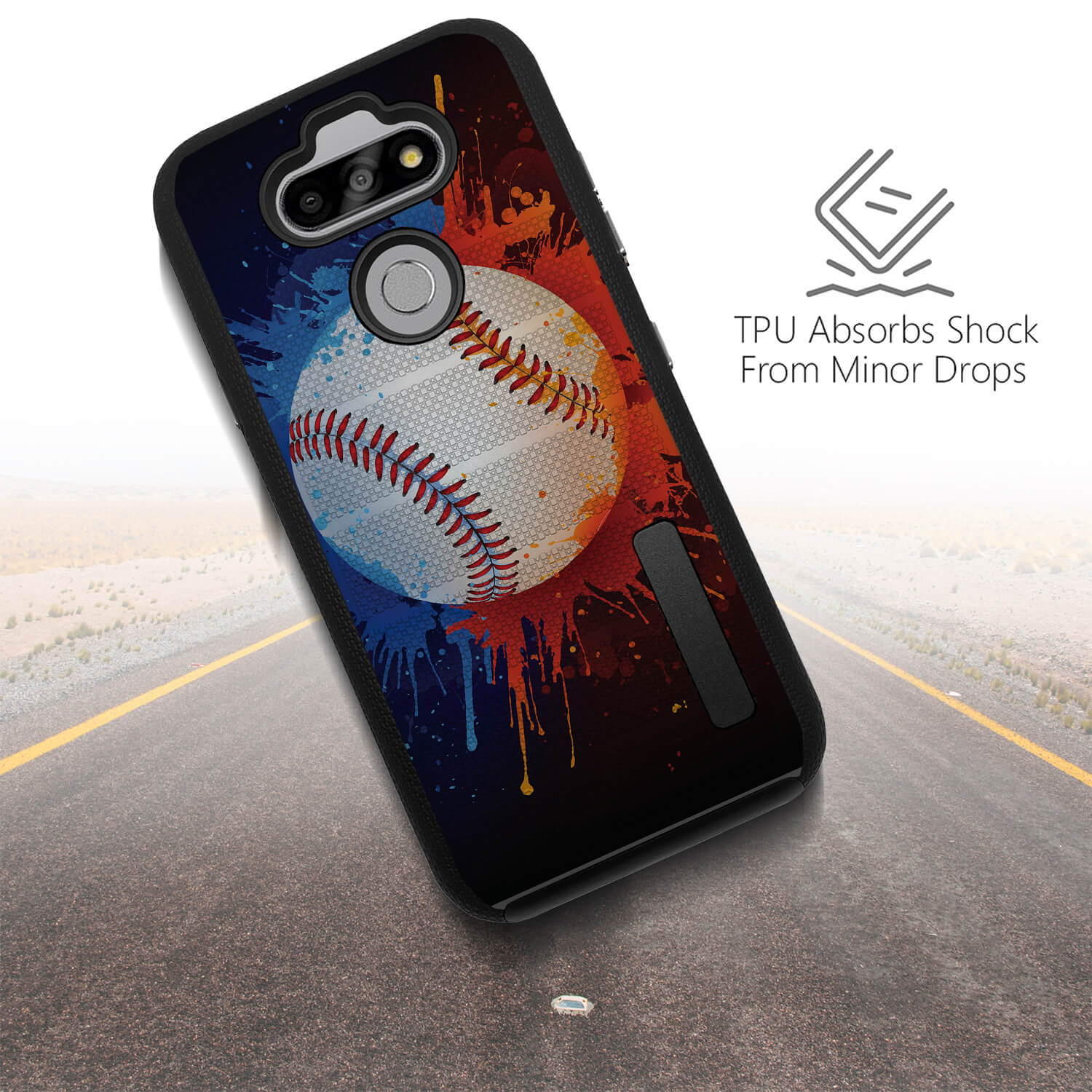 For [LG Tribute Monarch /Risio 4][GRIP TACTICAL SET6] Hybrid Case Dual ...