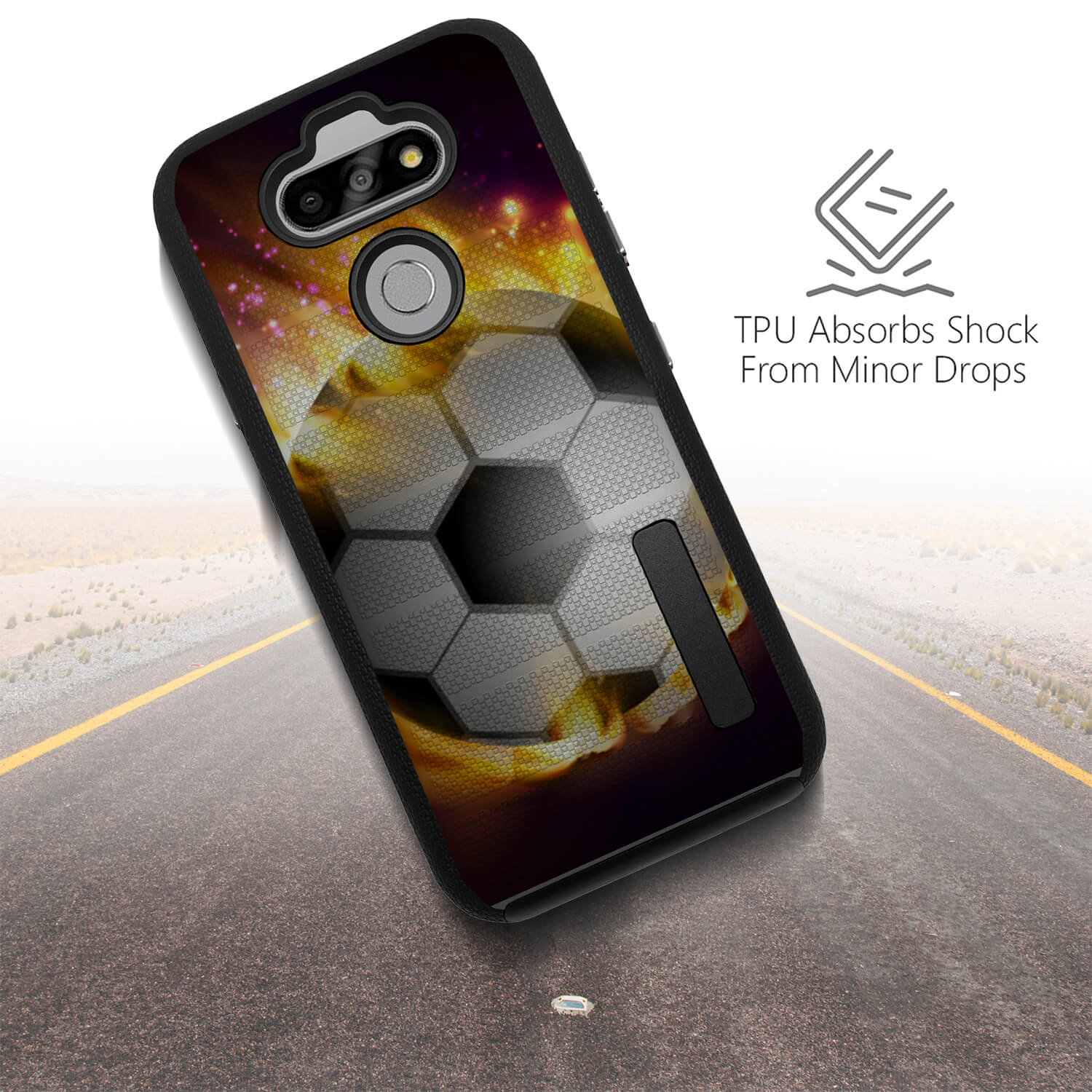 For [LG Tribute Monarch /Risio 4][GRIP TACTICAL SET6] Hybrid Case Dual ...